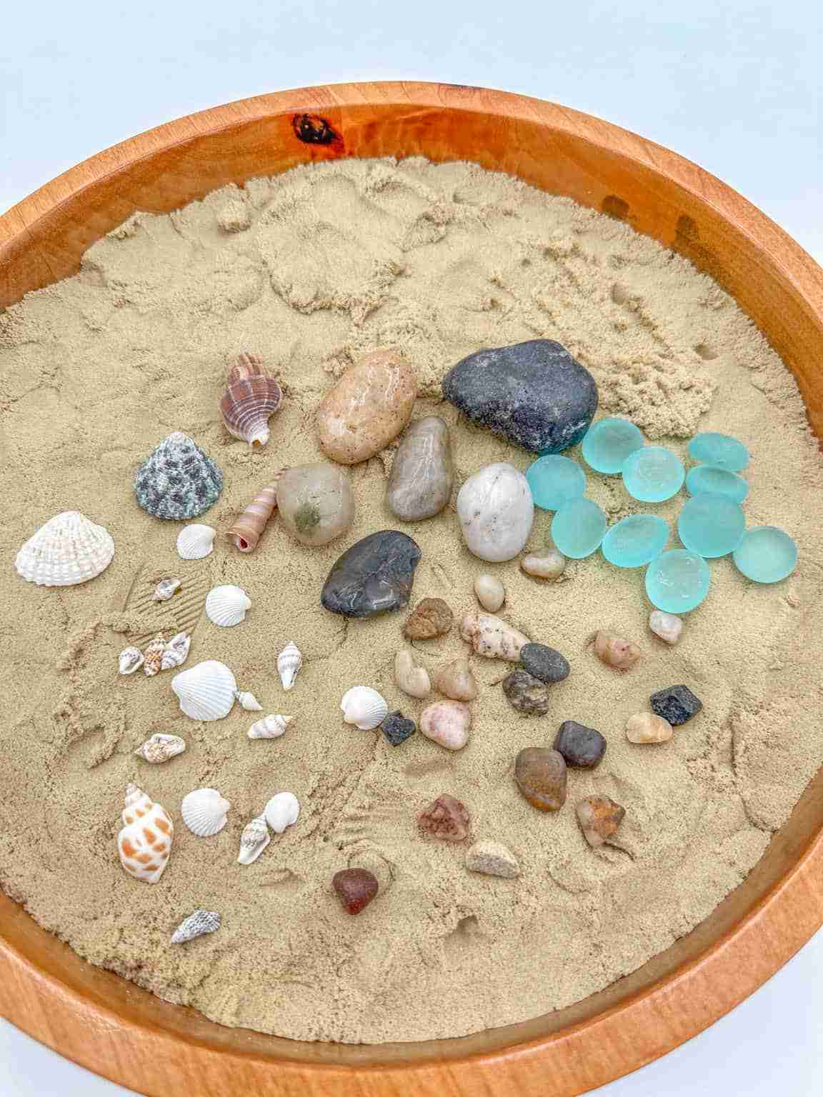 Beach Sensory Bin With 