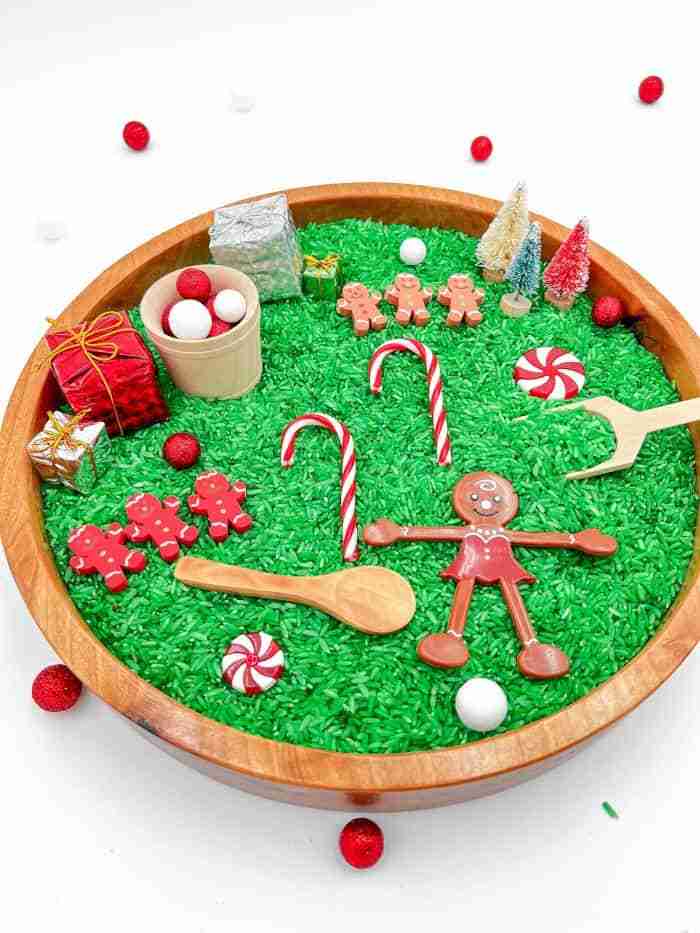 Gingerbread Sensory Bin | Sensory-N-Stuff