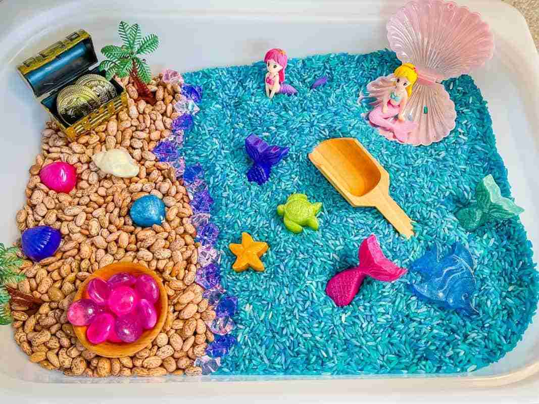 Mermaid Sensory Bin | Sensory-N-Stuff