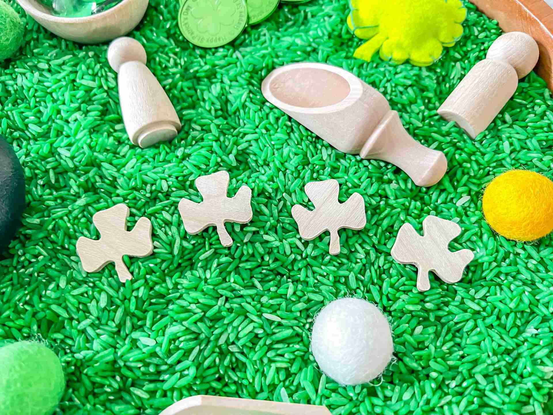 St. Patrick's Day Cauldron Sensory Bin | Sensory-N-Stuff