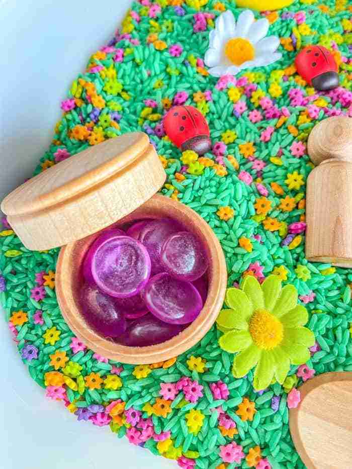 Spring Garden Flower Sensory Bin | Sensory-N-Stuff