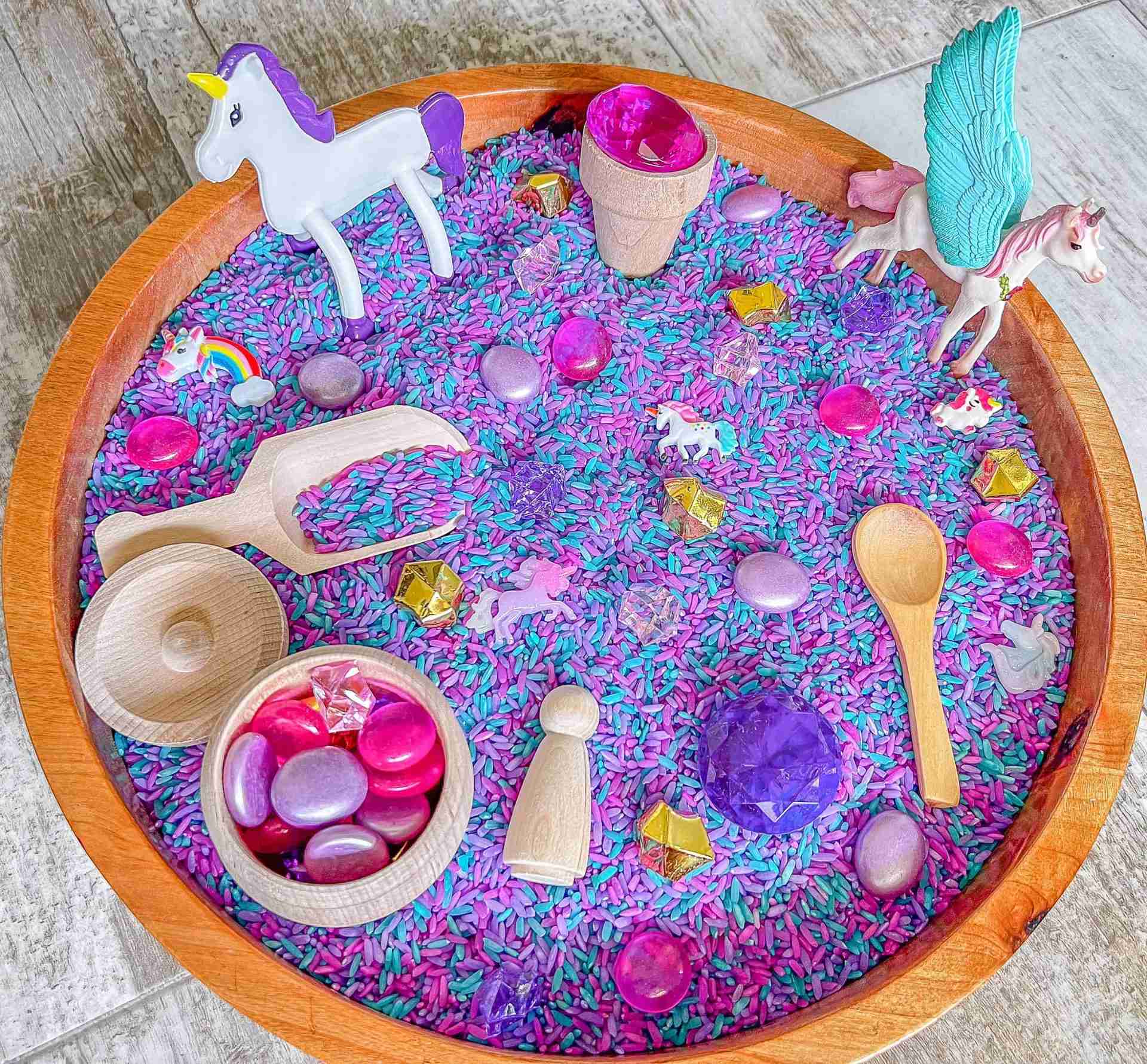 Unicorn Sensory Bin – Sensory-N-Stuff