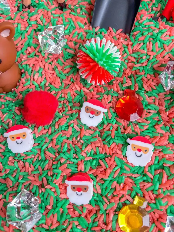 Santa and Reindeer Sensory Bin | Sensory-N-Stuff
