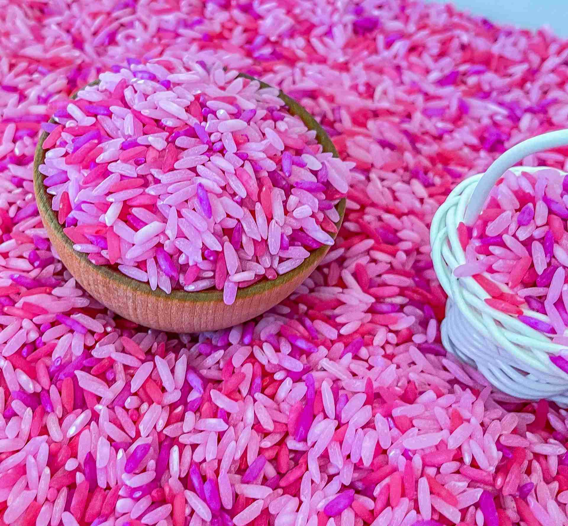 Mixed Pinks Sensory Rice | Sensory-N-Stuff