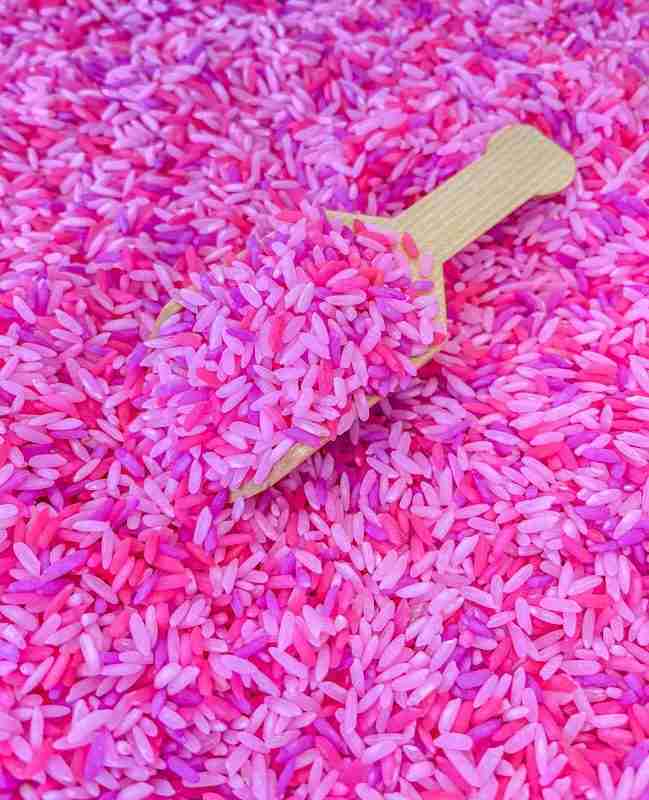 Mixed Pinks Sensory Rice | Sensory-N-Stuff