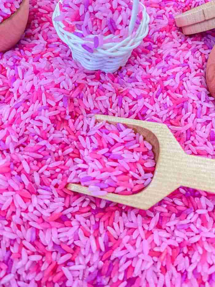 Mixed Pinks Sensory Rice | Sensory-N-Stuff
