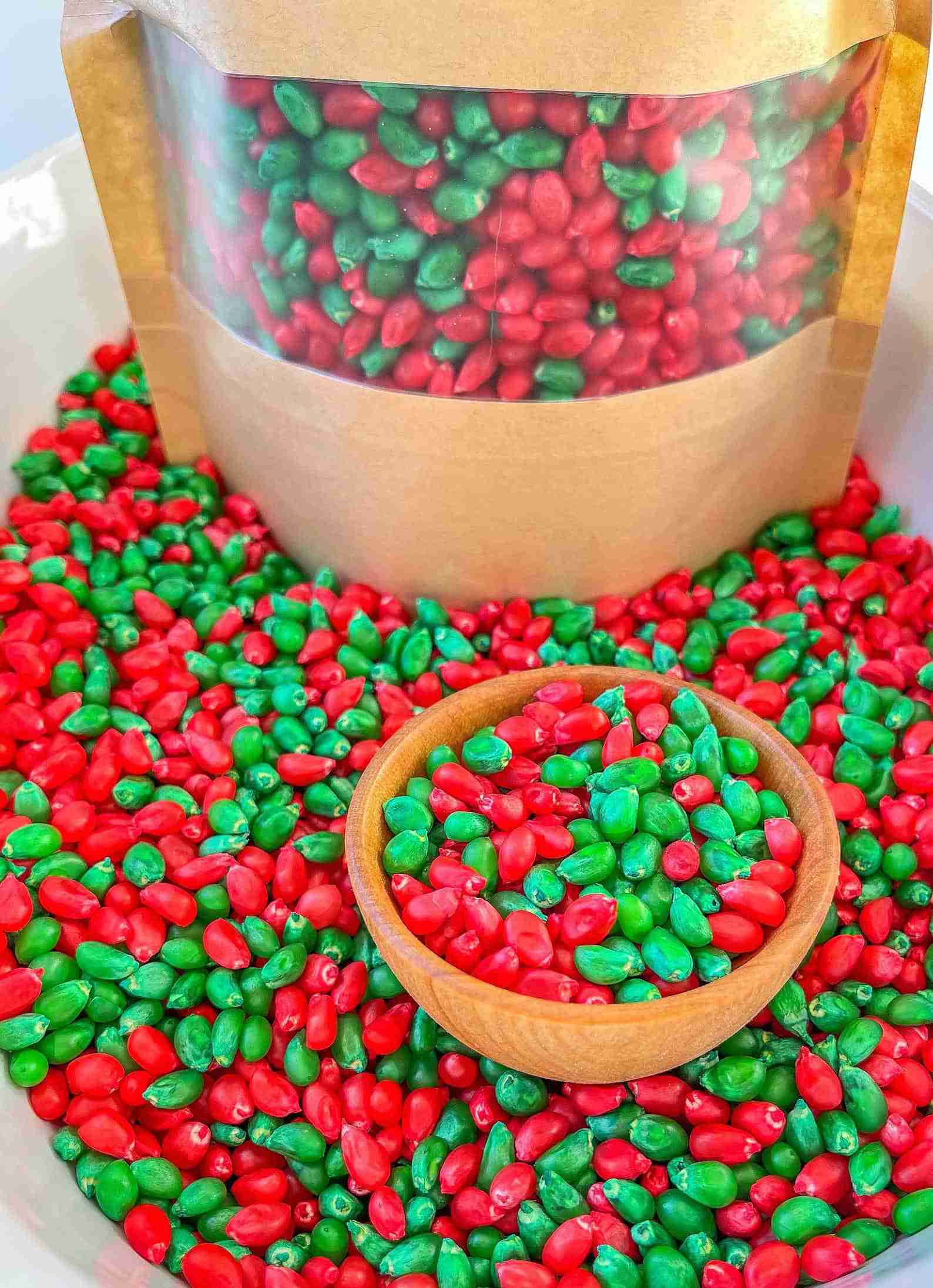 Christmas Sensory Bin Filler - Popcorn | Sensory-N-Stuff