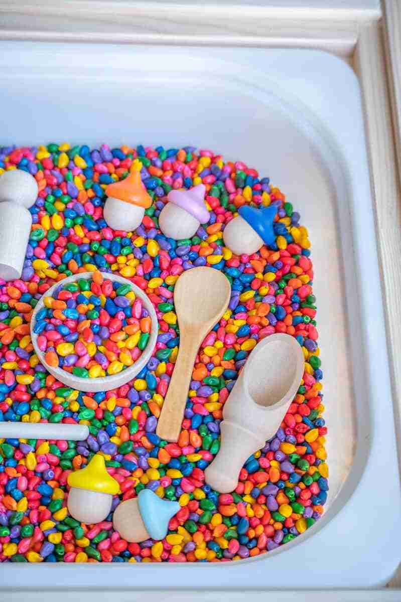 Sensory Set - Rainbow Popcorn Starter Bin | Sensory-N-Stuff