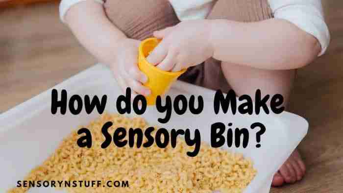 How To Make a Sensory Bin? | Sensory-N-Stuff