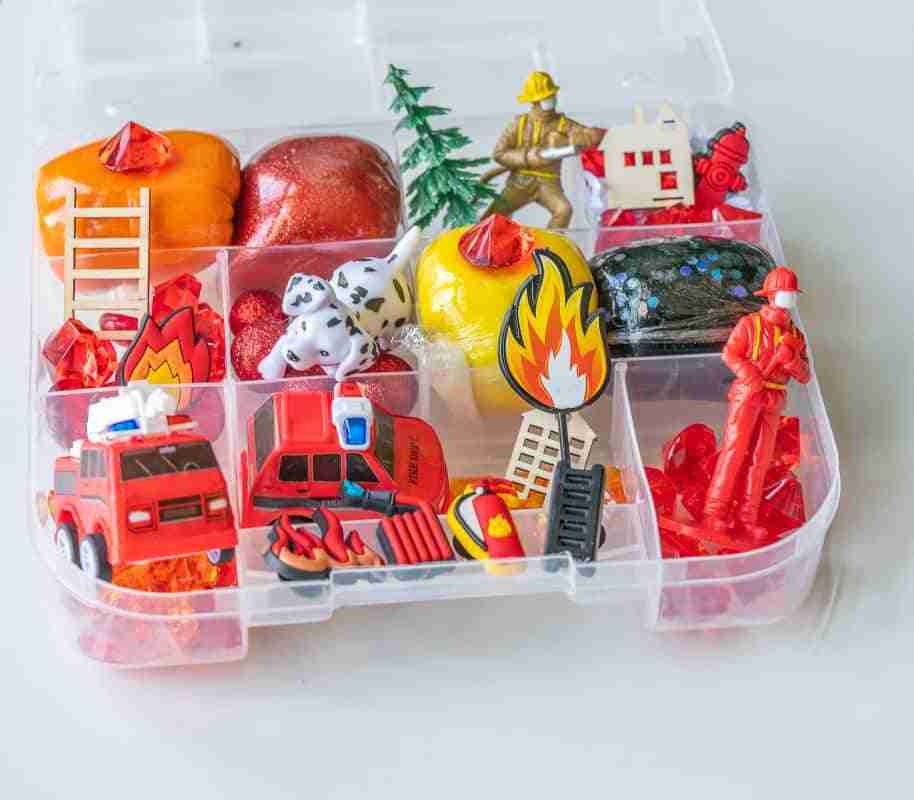 Deluxe Fireman Playdough Kit | Sensory-N-Stuff