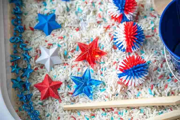 Patriotic Sensory Bin | Sensory-N-Stuff
