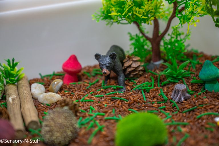 Woodland Animal Sensory Bin | Sensory-N-Stuff